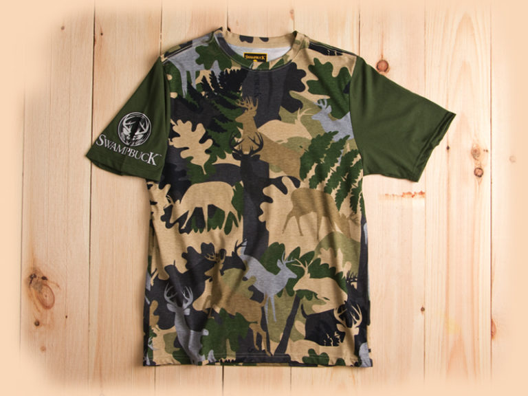 Short Sleeve T-Shirt – Green Sleeves, Classic Passion Pattern – Swamp ...